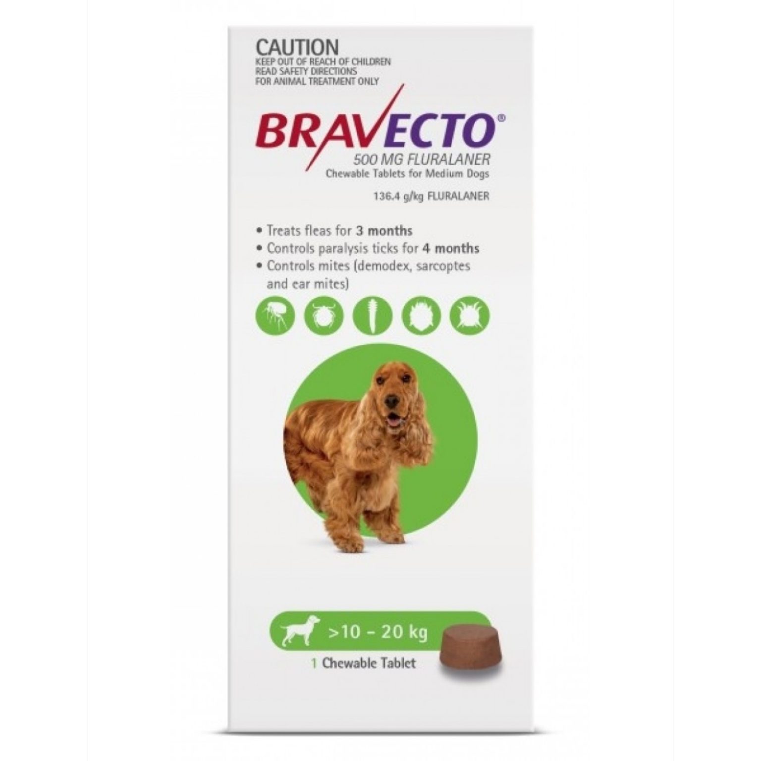 Bravecto 10 to 20kg - PetsVille